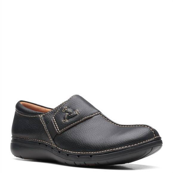 Clarks | Shoes | New Clarks Womens Un Loop Ave Slipon Shoes In Black ...
